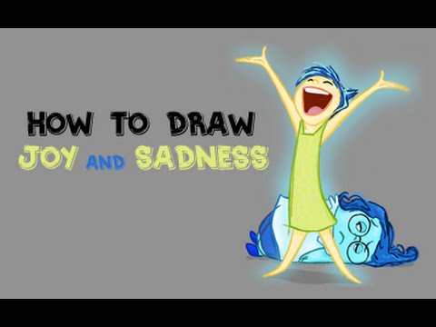 How to Draw Joy and Sadness From Inside Out - YouTube