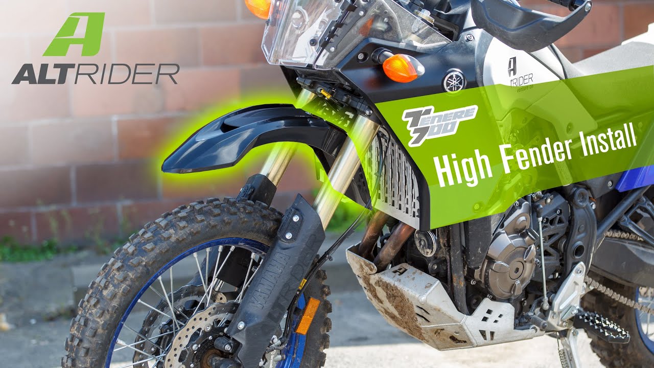 High Fender Kit Install for the Yamaha Tenere 700 by AltRider - YouTube