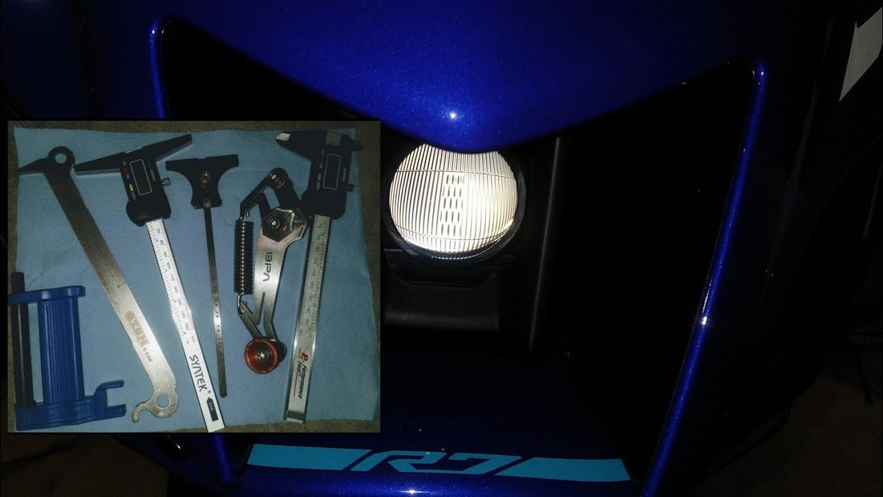 2022 Yamaha R7 Different ways to inspect chain slack - YouTube