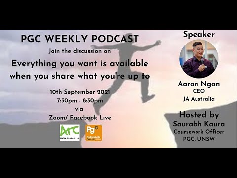 PGC Weekly Podcast Episode 16 with Aaron Ngan: The Need to Know of University Life - YouTube