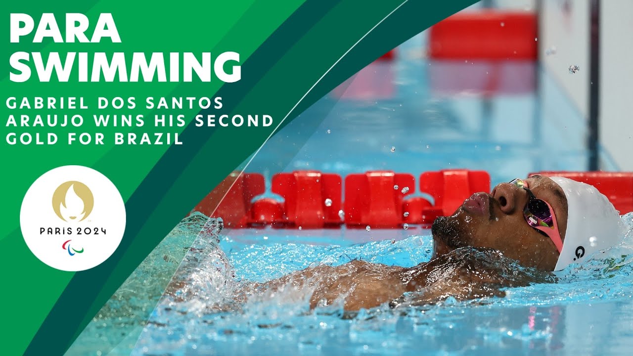 Gold For "Gabrielzinho" Araujo in Men's 50m Backstroke S2 🇧🇷 | Paris ...