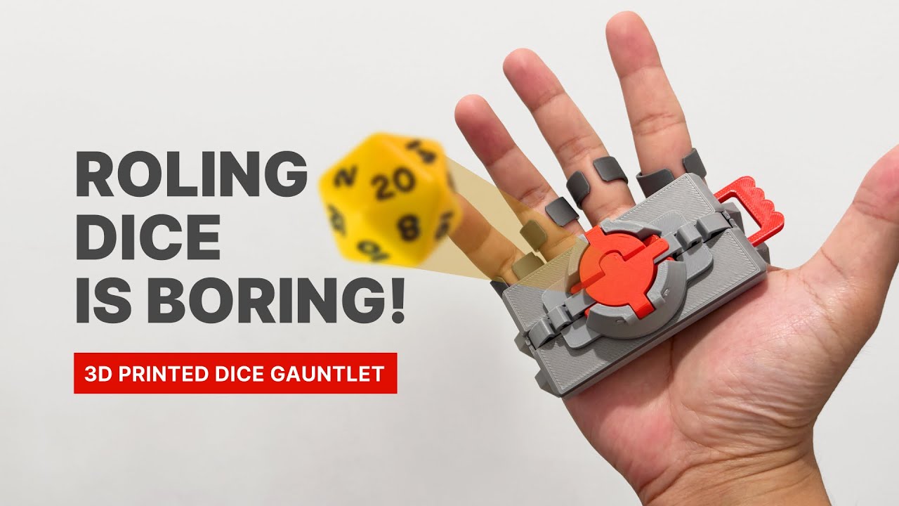 How to make a gauntlet that shoots dice using 3d printer - YouTube