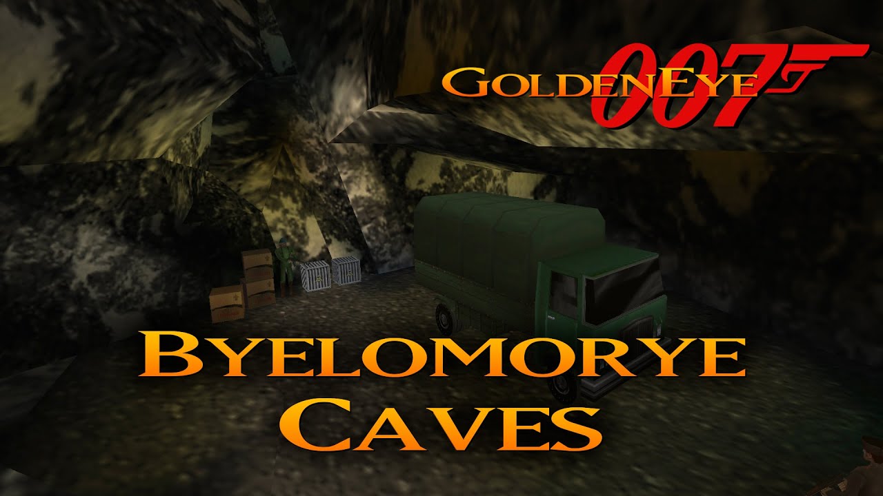 GoldenEye 007 N64 - Byelomorye Caves - 00 Agent (Custom level) - YouTube
