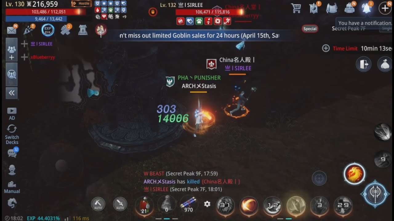 MIR4 Warrior Gameplay SP Fight Highlights - YouTube