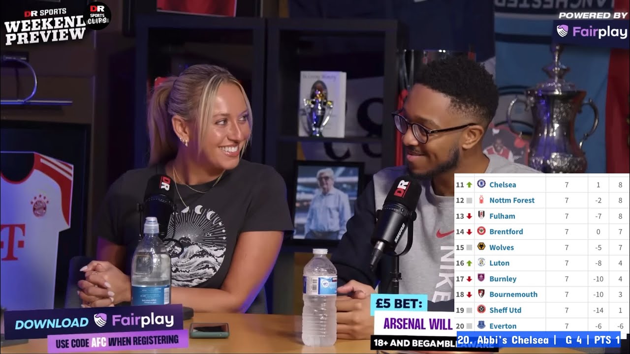 The PL table…according to Abbi’s Chelsea predictions - YouTube