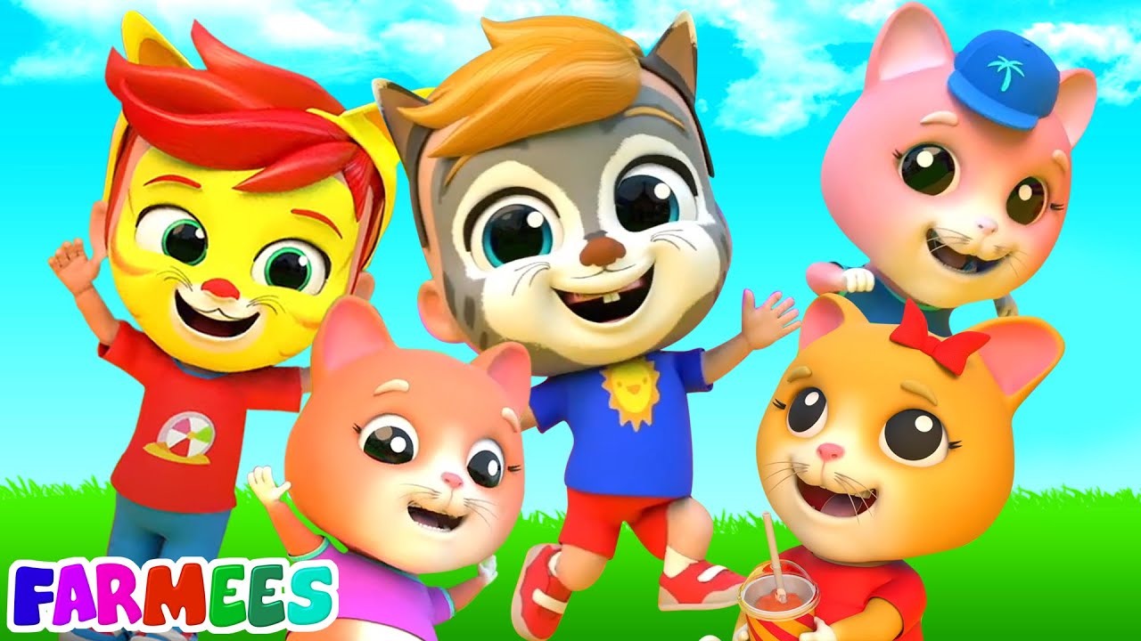 Five Little Kittens, Nursery Rhymes and Cat Songs for Kids - YouTube