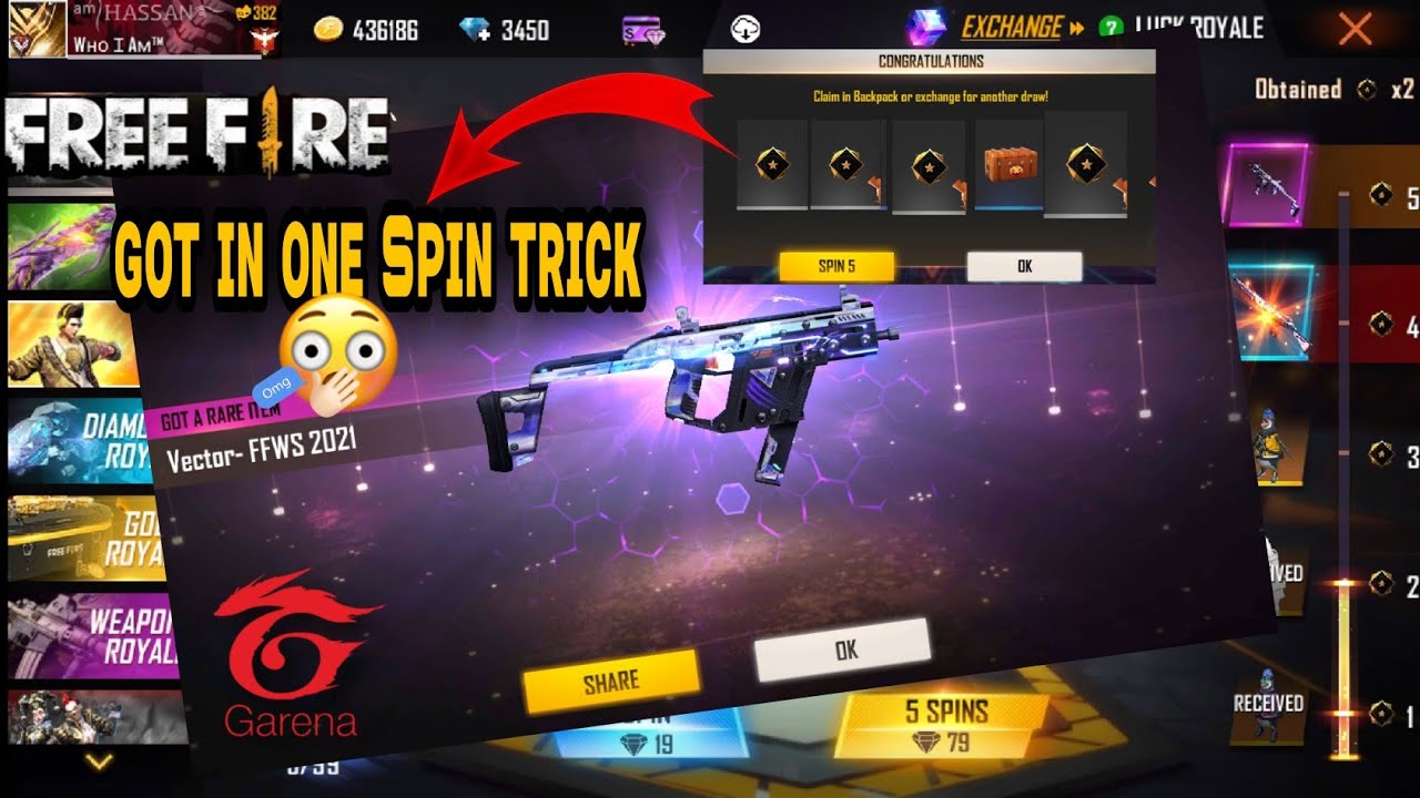 FFWS 2021 gun Series | FFWS 2021 Vector Gun | New Vector Gun Skin ...