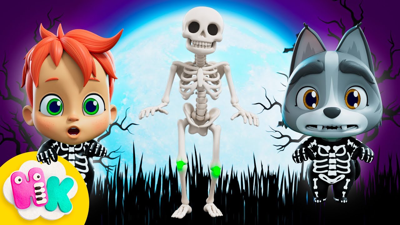 The Skeleton Dance 💀 Dem Boogie Bones! 🕺 Halloween Song for Kids ...