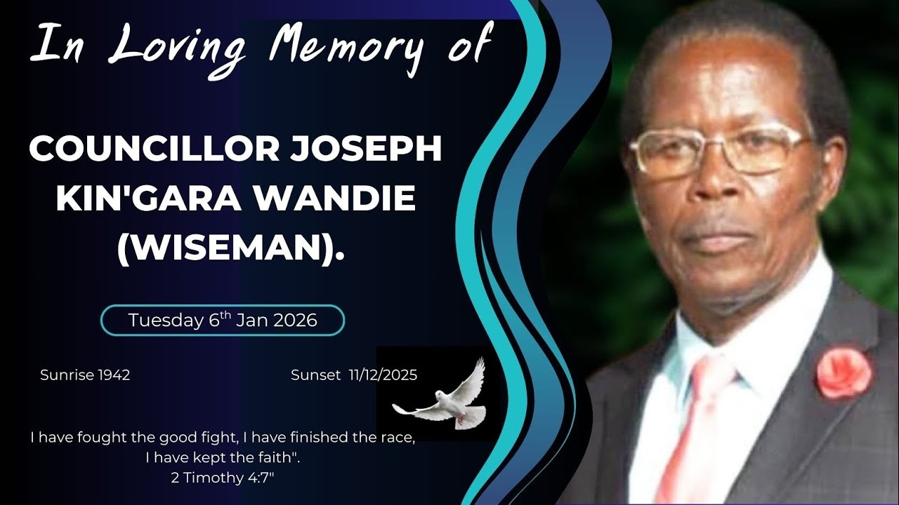 IN LOVING MEMORY OF COUNCILLOR JOSEPH KIN'GARA WANDIE (WISEMAN) - YouTube