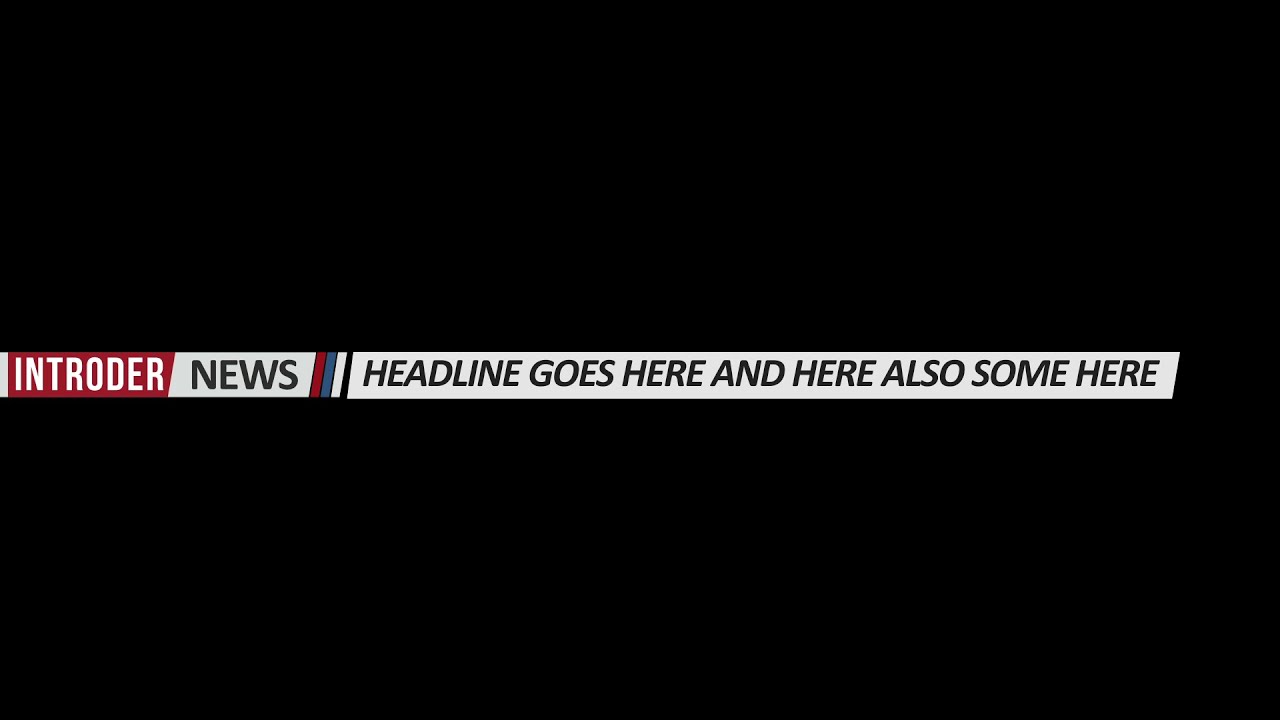 Code: AE250 | Breaking News Lower third | News Thaston plate | News ...