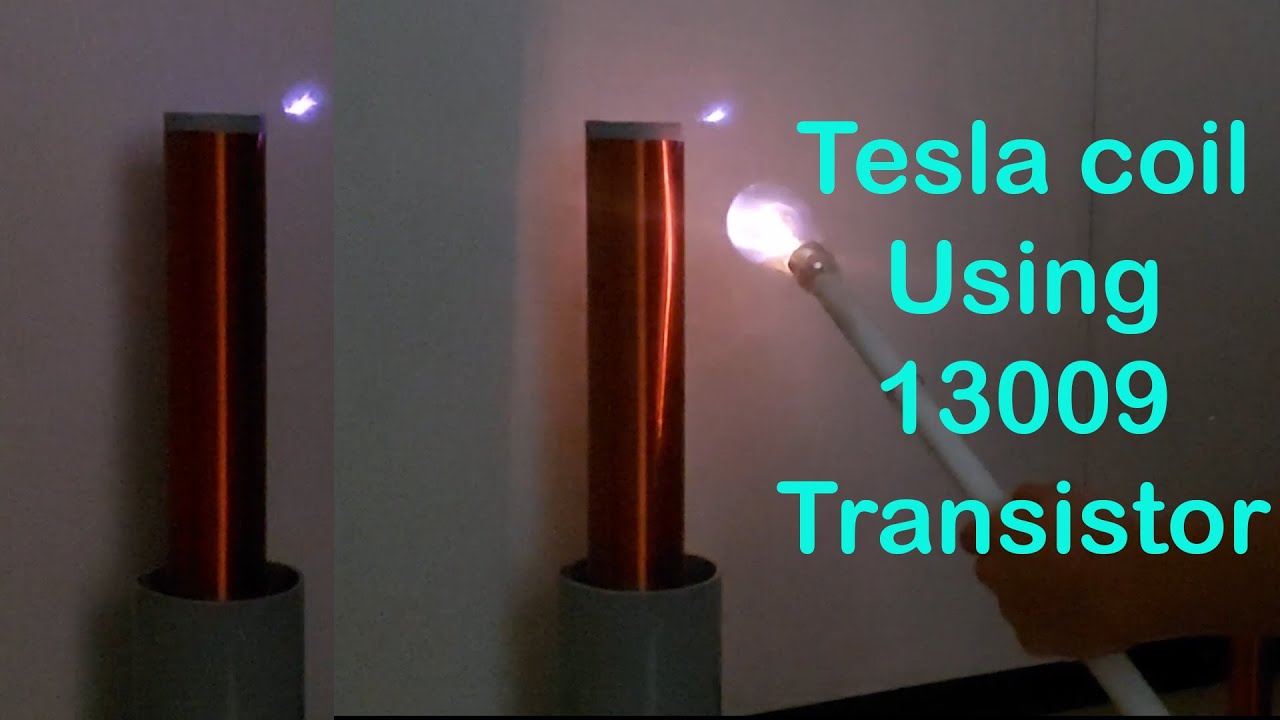 Tesla coil : How to make Tesla coil using 13009 transistor - YouTube