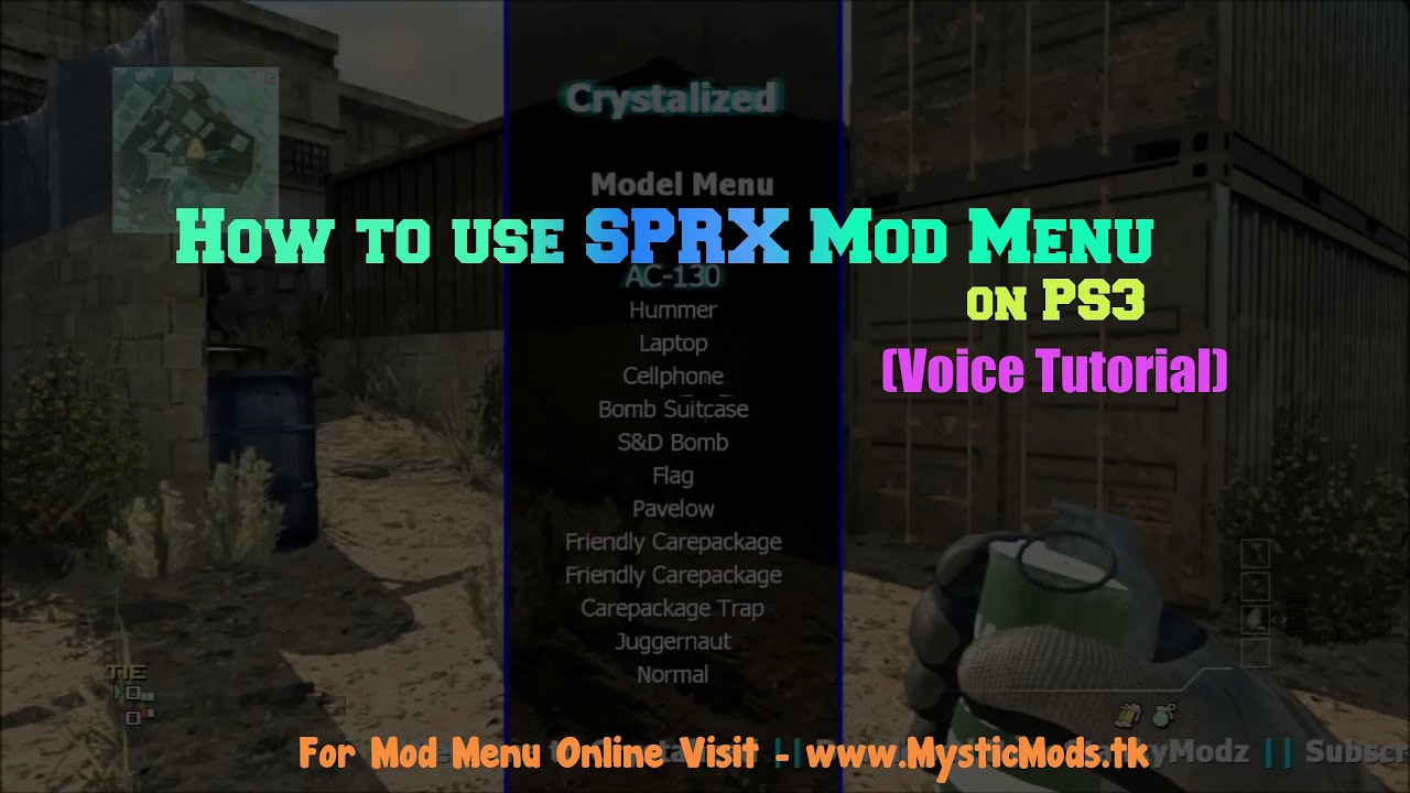 How to use MOD Menus on PS3 SPRX - YouTube