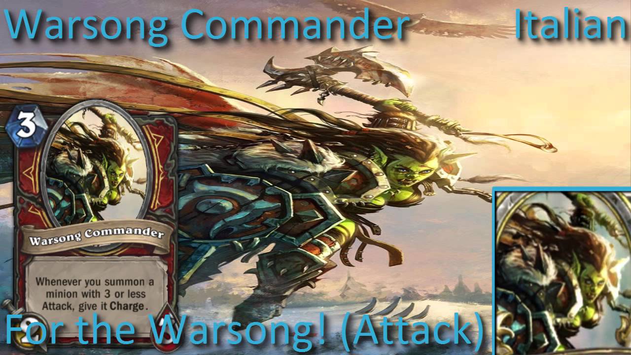 Warsong Commander card sounds in 12 languages -Hearthstone - YouTube