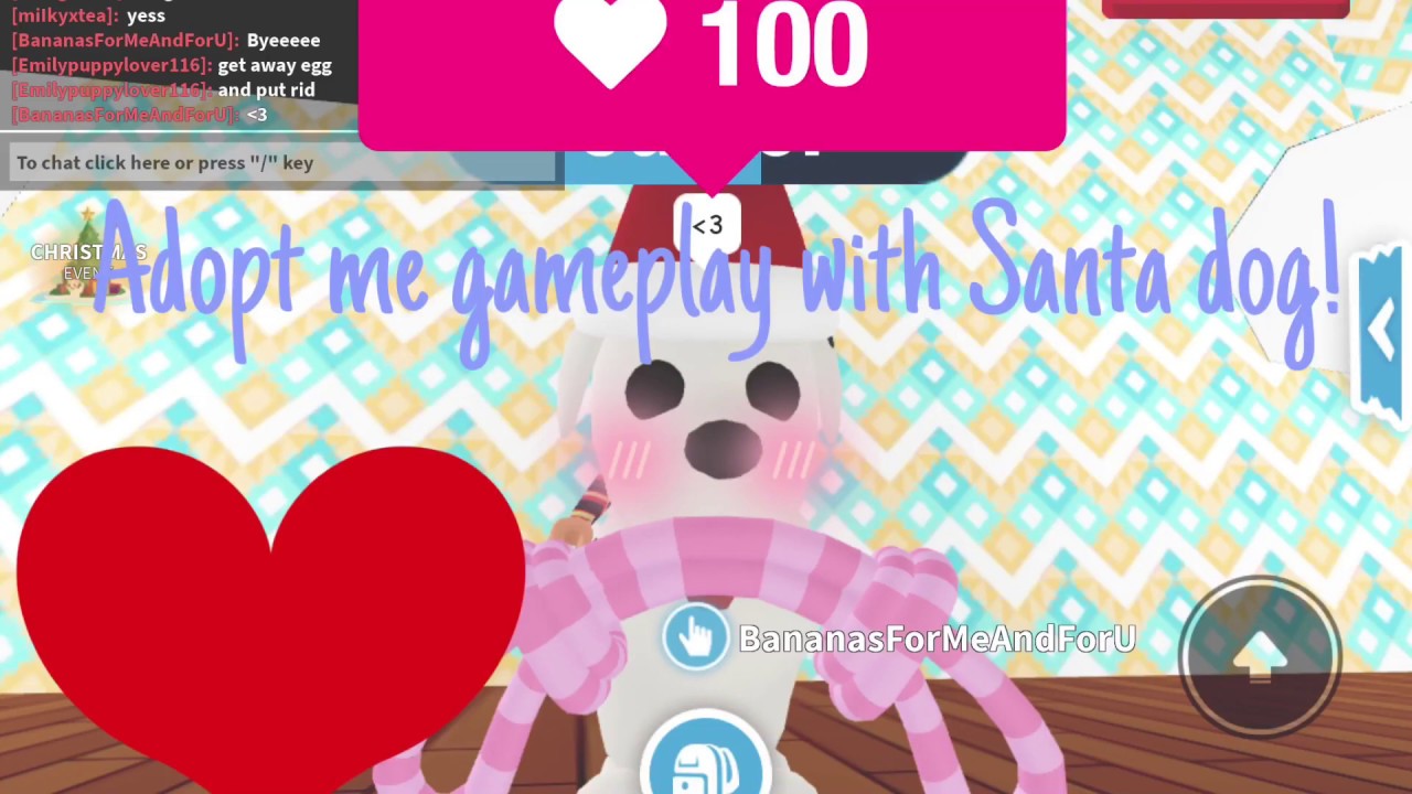 ROBLOX Adopt Me gameplay with the Santa Dog! ♡ - YouTube