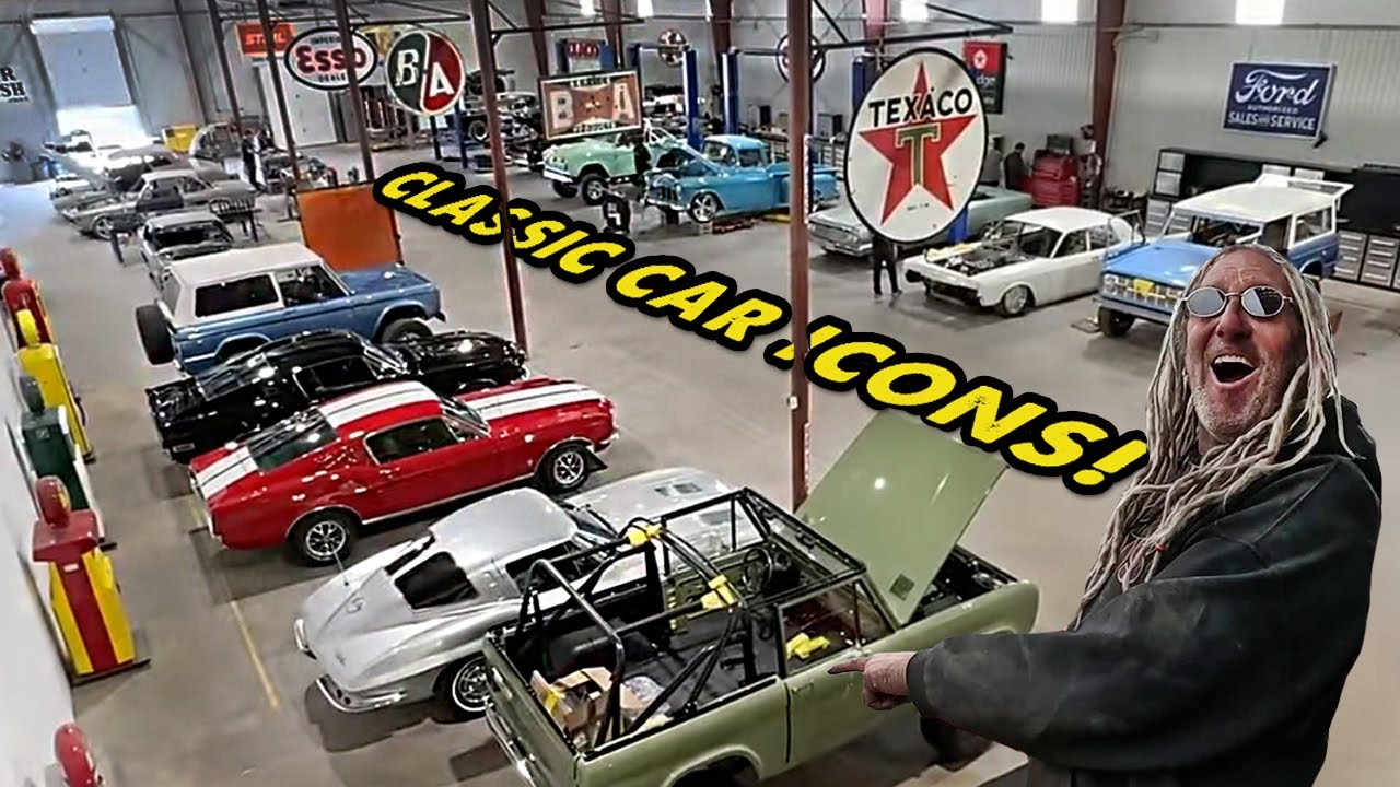 Millions Of Dollars In Cars / Legacy Car Shop Tour / Alberta Rust Bros ...