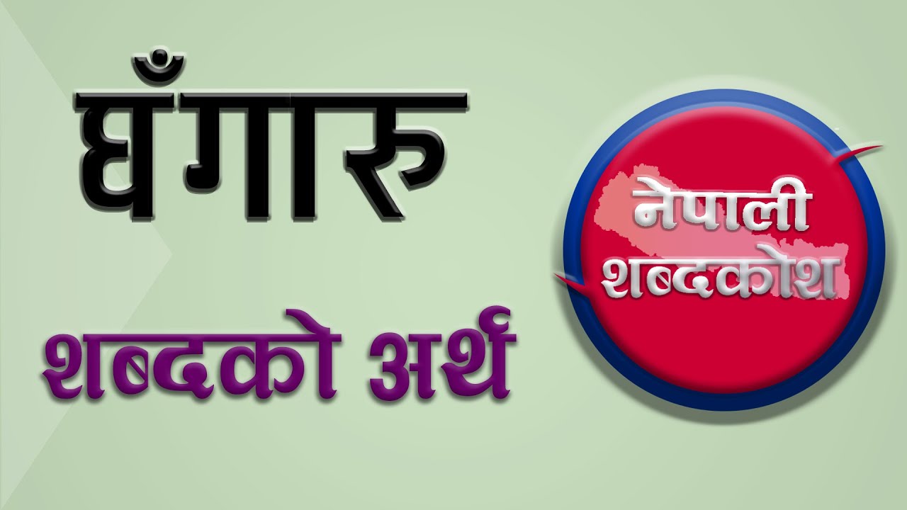 घँगारू शब्दकाे अर्थ || Ghangaru/Ghagaru/Ghangaaru word Nepali meaning ...