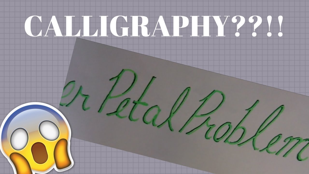 CALLIGRAPHY??!!! (For my Math Project) - YouTube