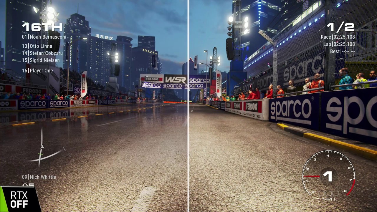 GRID RTX ON vs. RTX OFF – Ray Tracing with Graphics MOD 🎮 - YouTube