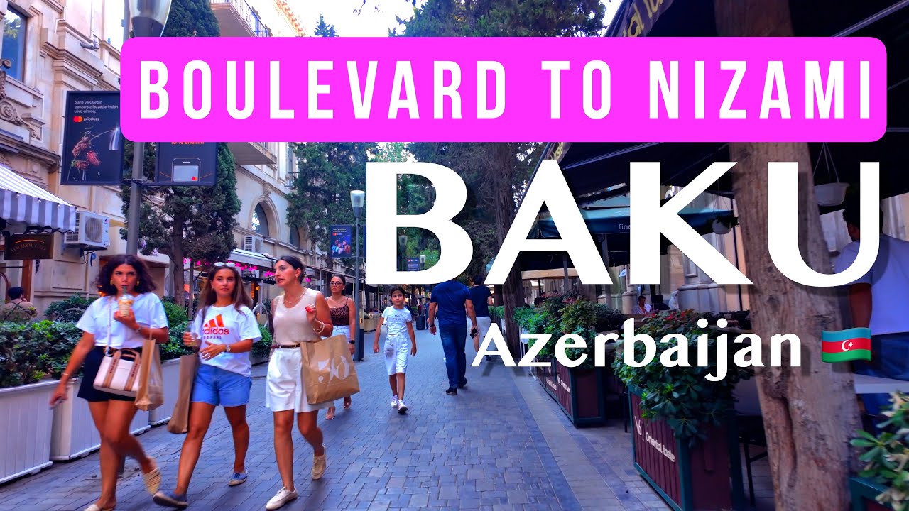 Boulevard to Nizami Street Walk | Baku, Azerbaijan | Afternoon City ...