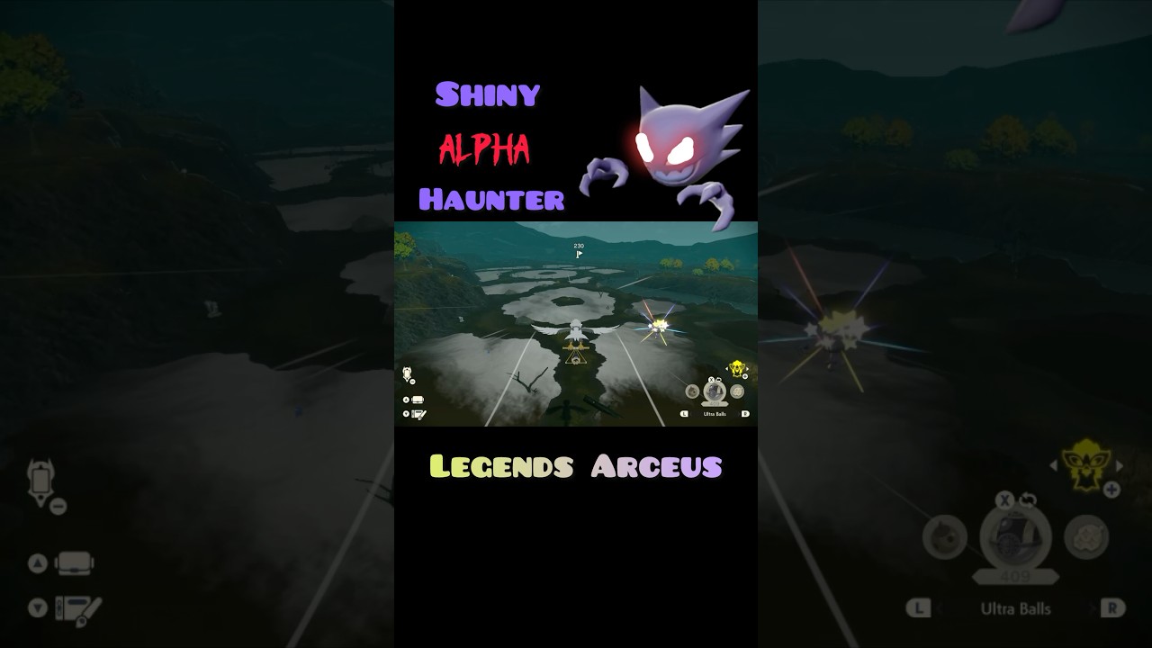 Shiny Alpha Haunter in PLA! 👻 #pokemon #shinypokemon #haunter #nintendo ...