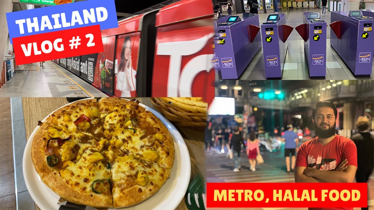 Thailand Vlog #2 | Thai Fast Food | Bangkok Metro | Street Life In ...
