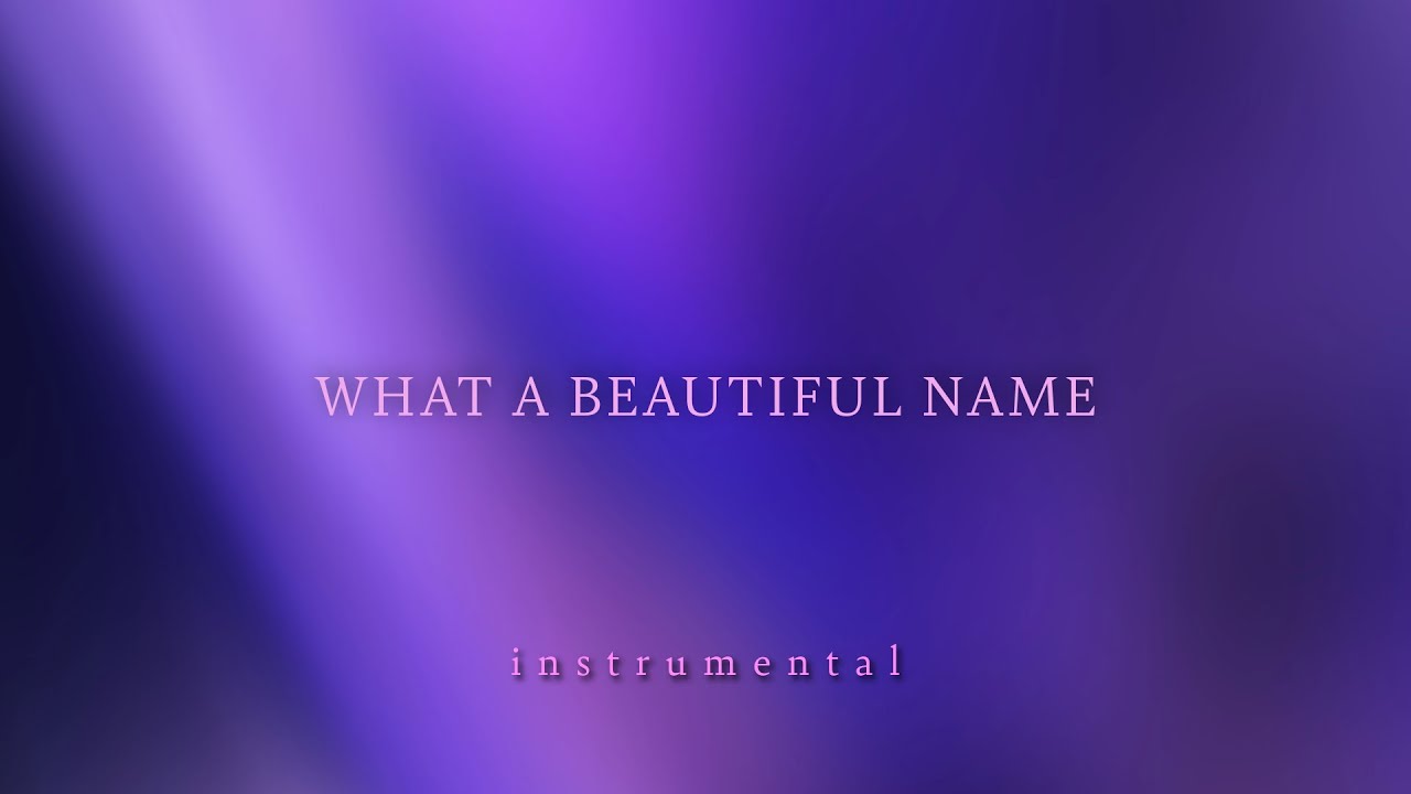 What A Beautiful Name | English Worship Song | Instrumental with Lyrics ...