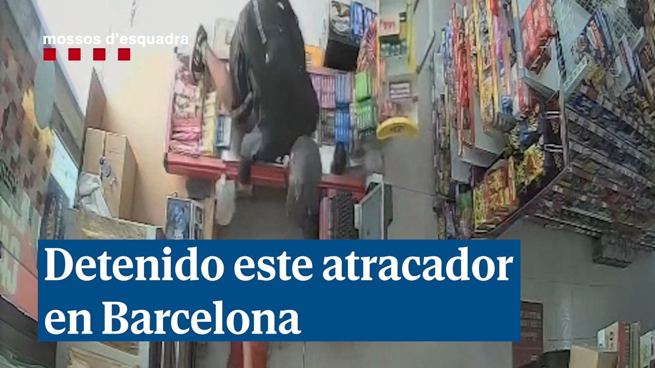 Detenido este atracador de 44 años en Barcelona - YouTube