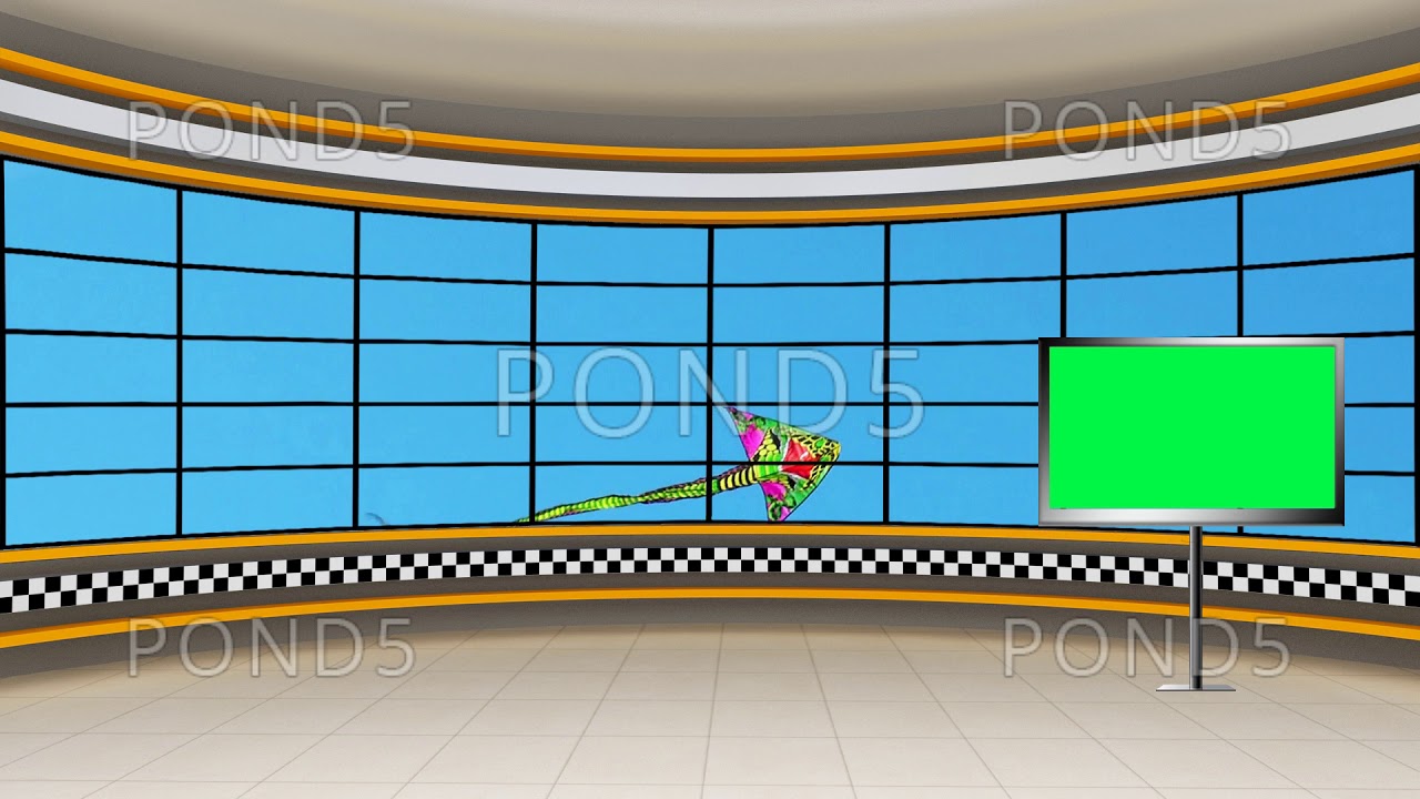 Kite Festival TV Studio Set 03 - Virtual Green Screen Background Loop ...