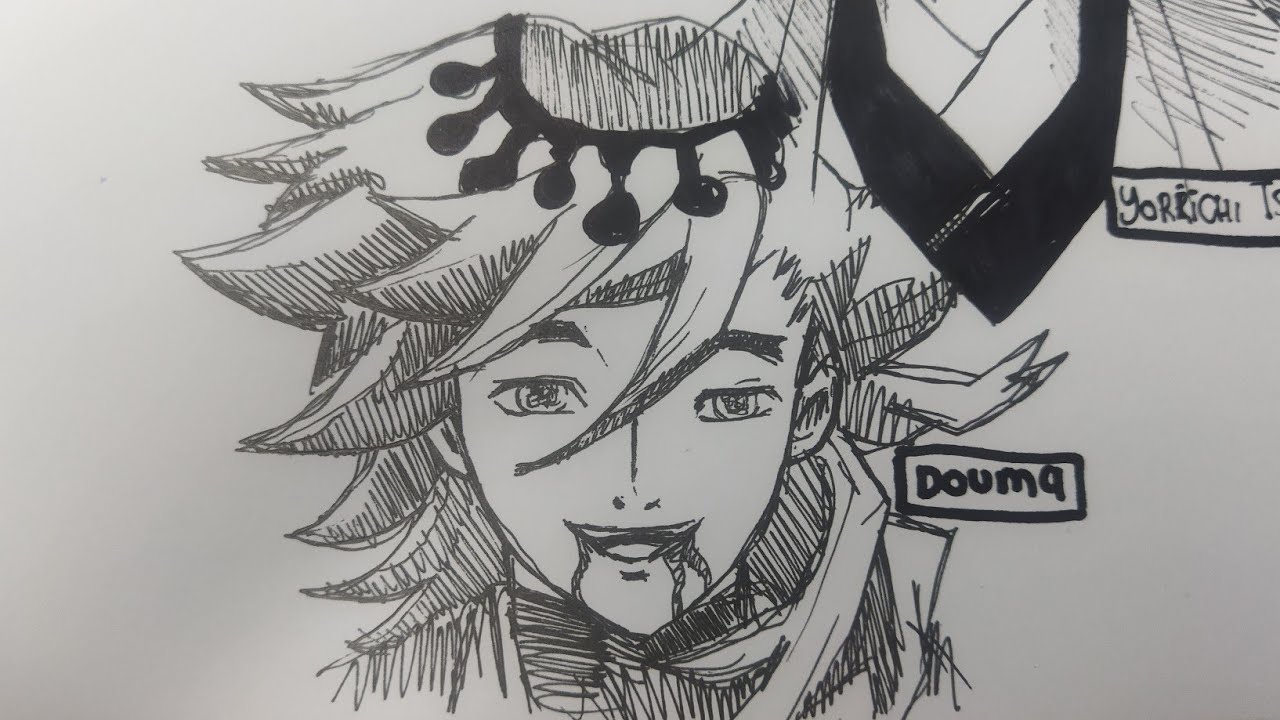 Cara Lukis Douma ( Upper Moon 2 ) - Kimetsu no yaiba - YouTube