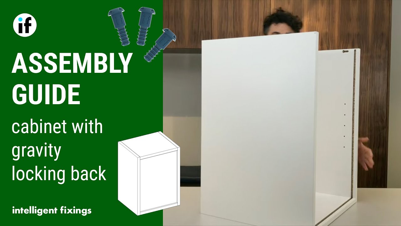 ASSEMBLY GUIDE | Cabinet with Gravity Locking Back - YouTube