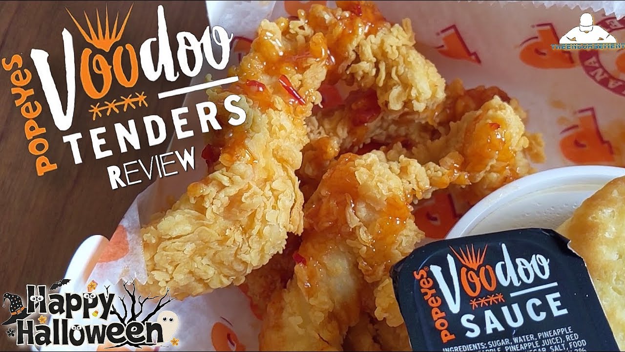 Popeyes® Voodoo Tenders Review! | Happy Halloween! 👹🐔🎃 - YouTube