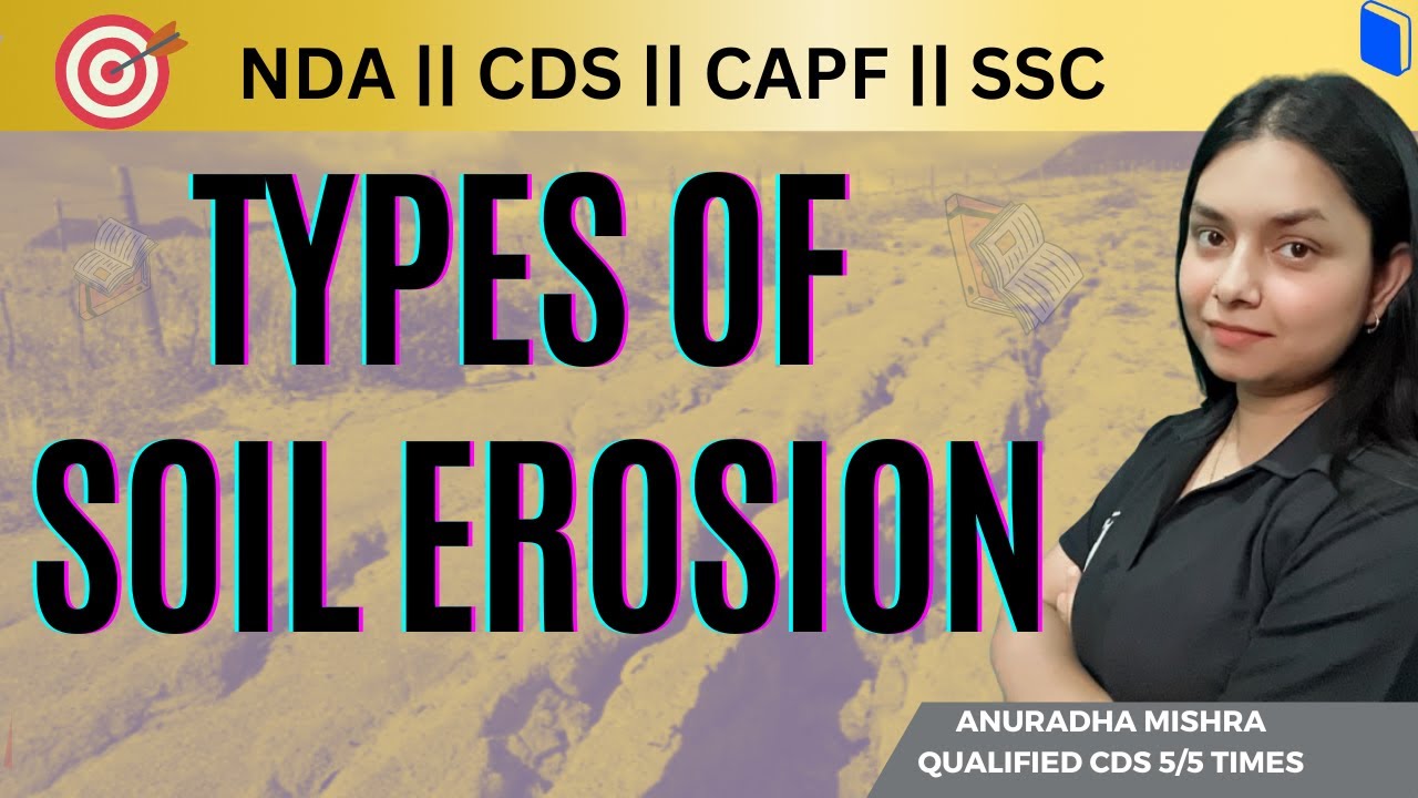 Types of soil erosion | explanation by @theprepzone | important for NDA ...