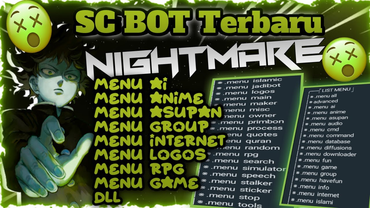 SC BOT WA TERBARU || MENU GAME || JAGA GROUP || FREE 100% NO ENC || NO ...