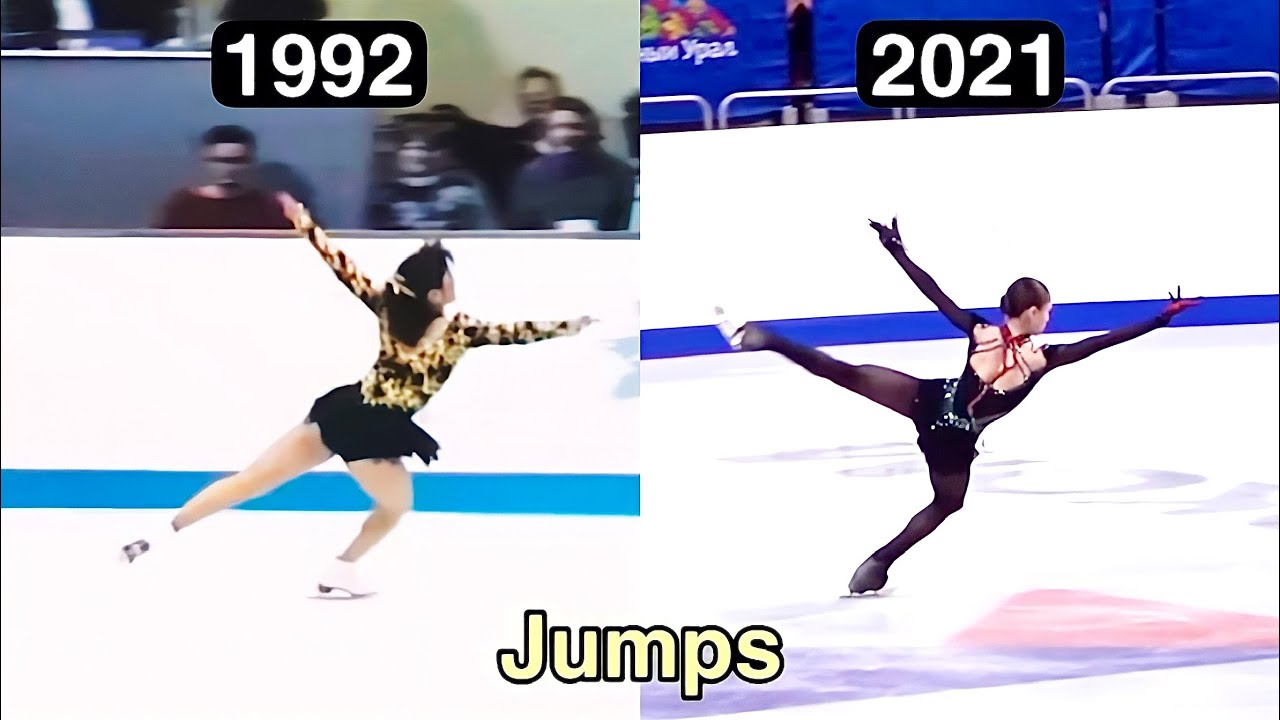 Figure Skating Jumps - two decades apart (part 2) - YouTube
