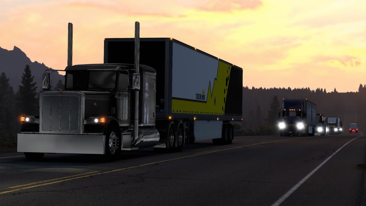 1295 / ATS 1.46 / Peterbilt 389 Glider / K-DOG_s-Map-America-v1.46c ...