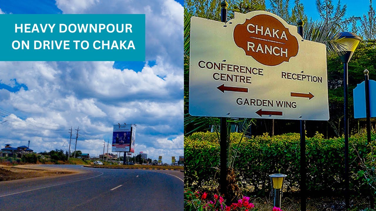 TORRENTIAL RAINFALL ON DRIVE TO CHAKA RANCH - YouTube