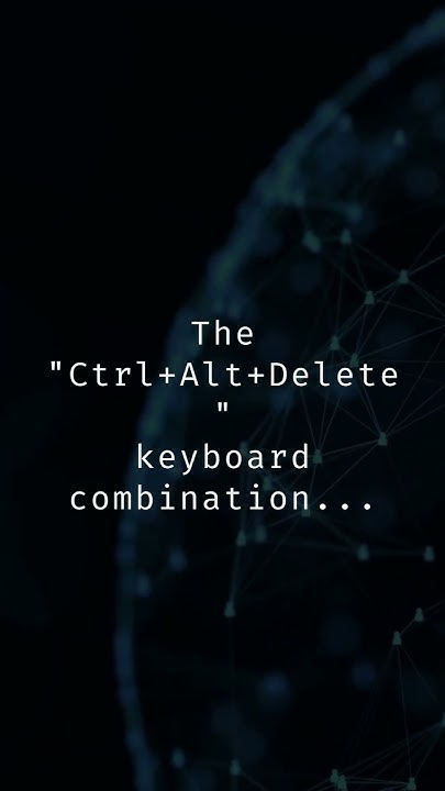 Unraveling the Origins of Ctrl+Alt+Delete: The Untold Story #shorts #coding #programming # ...