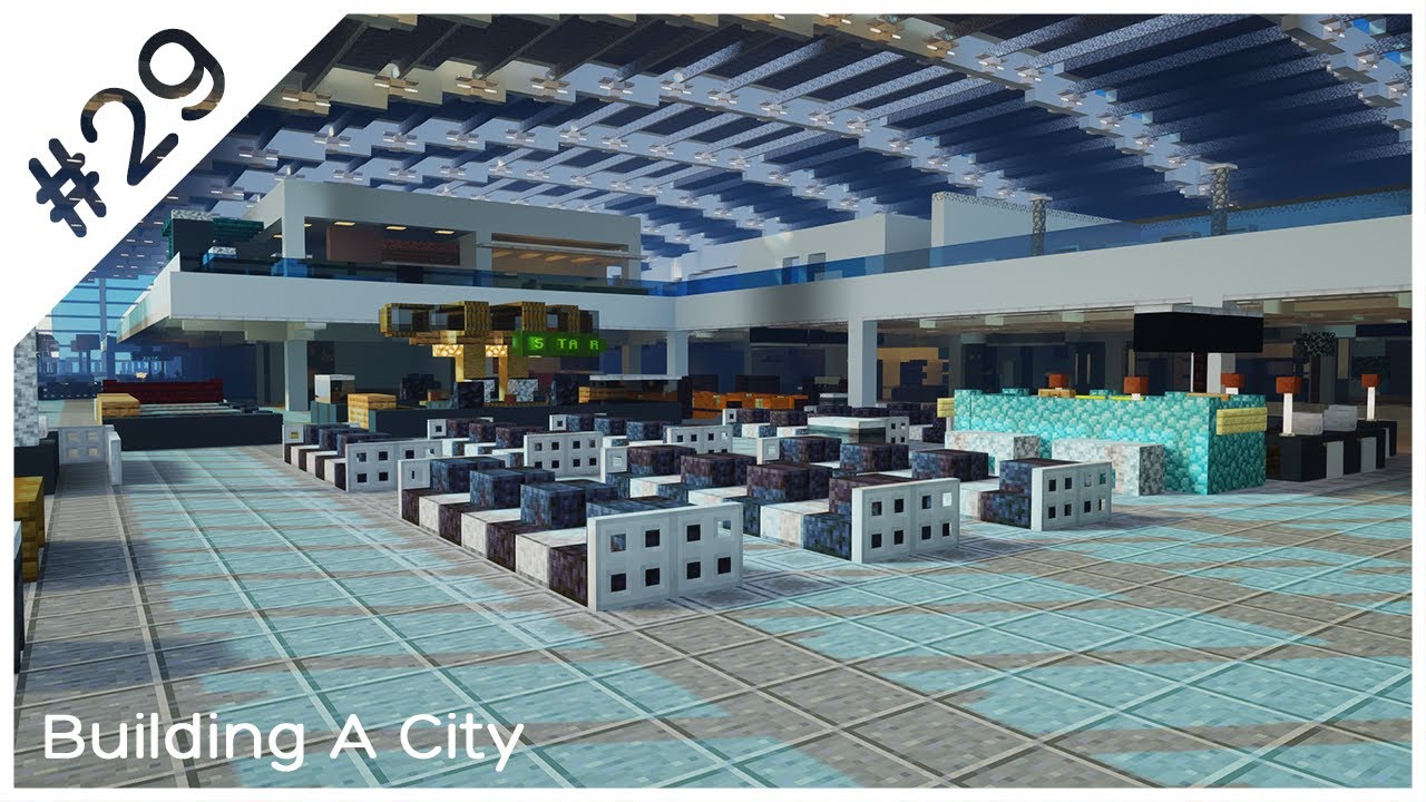 Building A City #29 (S2) // The Airport (Part 5) // Minecraft Timelapse ...