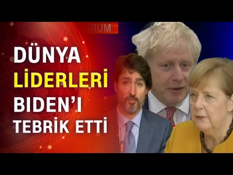 Dünya liderleri Joe Biden'ı tebrik etti