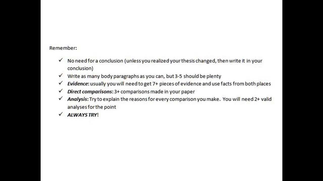 AP World History Comparison Essay - YouTube