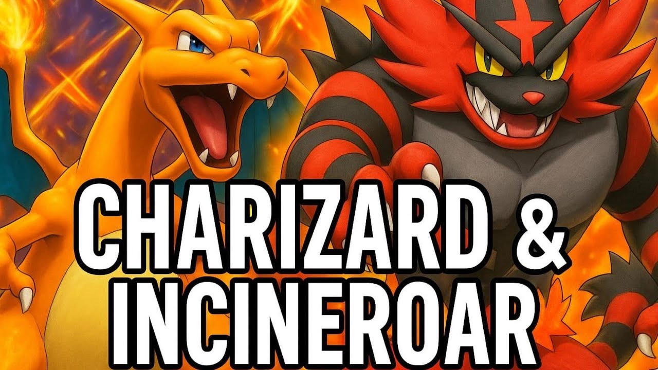 Il mazzo di Charizard EX e di Incineroar EX pokemon pocket - YouTube