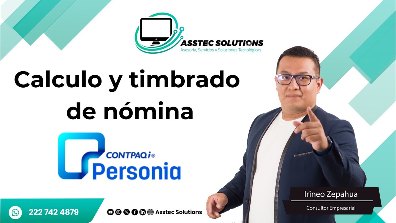Calculo y timbrado de Nomina en Personia CONTPAQi - YouTube