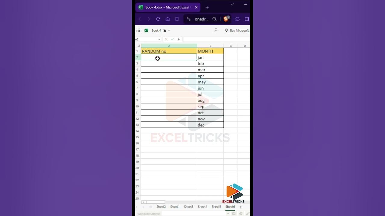 How To Generate Unique Random Numbers In Excel Excel Tricks Excel