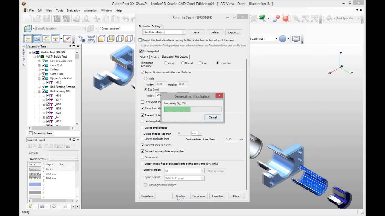 High-quality technical illustrations from 3D CAD assemblies - YouTube