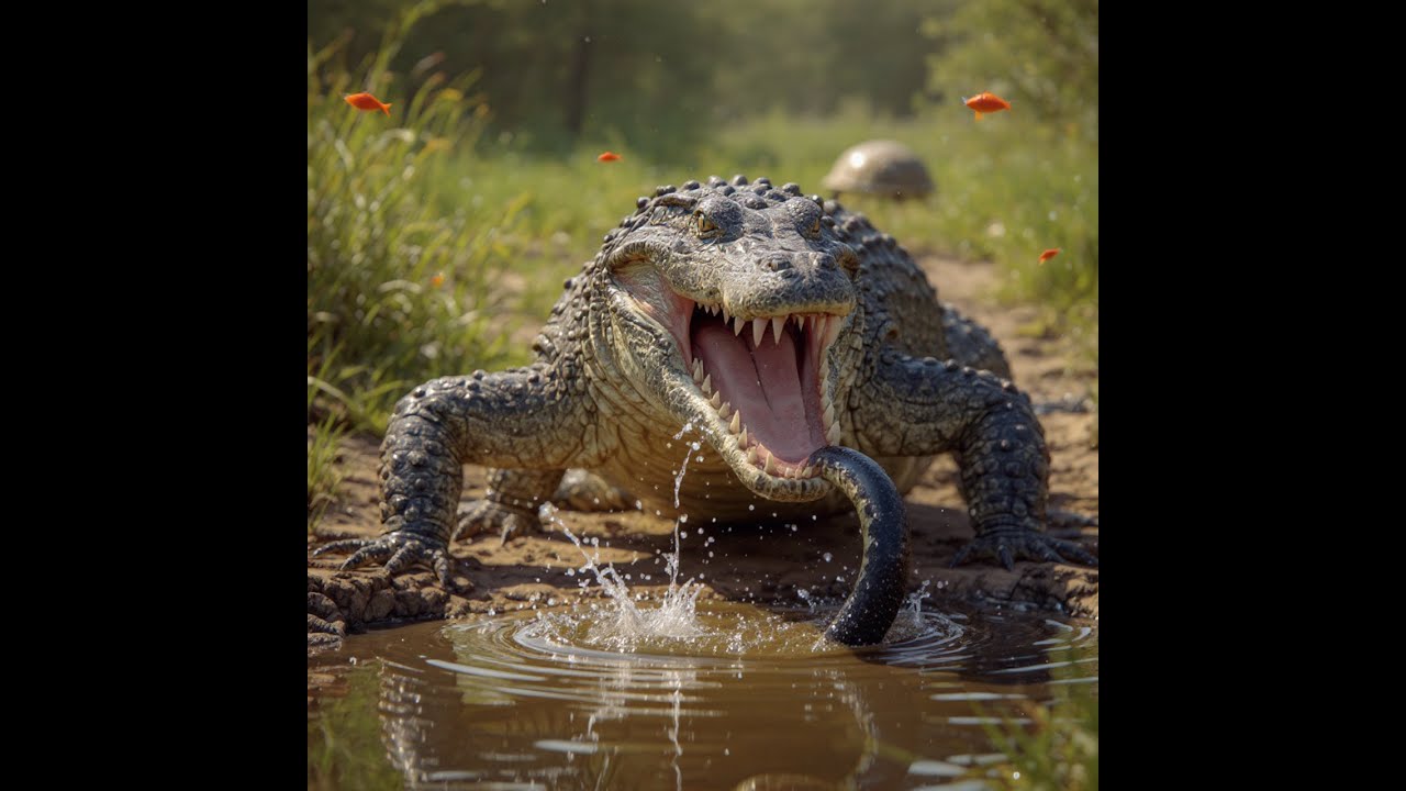 “Crocodile vs Python: Nature’s Deadly Struggle 🐊🐍 | Realistic Wildlife ...