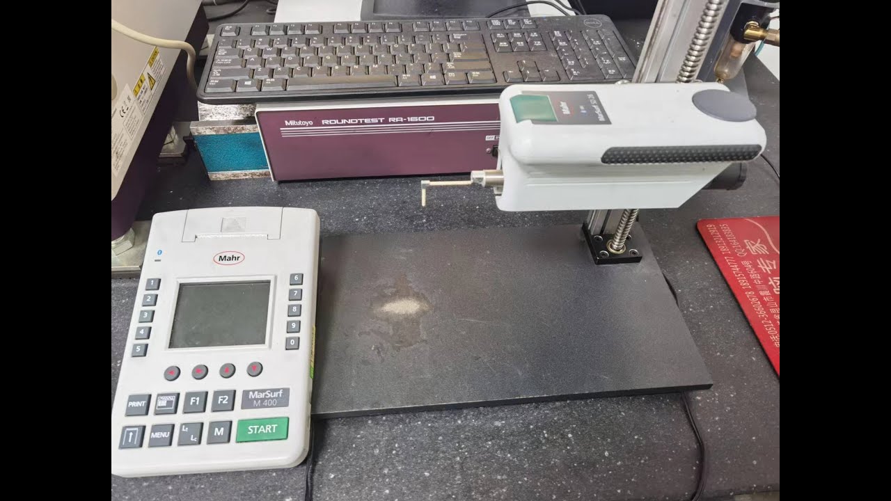 The Mahr surface roughness measuring instrument - YouTube