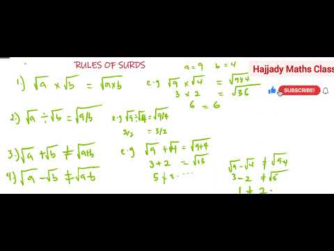 Rules of Surds - YouTube