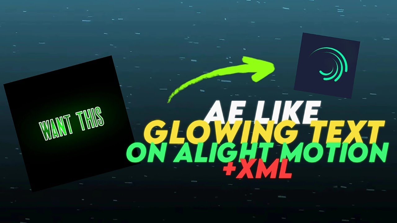 After Effects like glow text tutorial+xml link on Alight Motion|Alight Motion tutorial|After ...