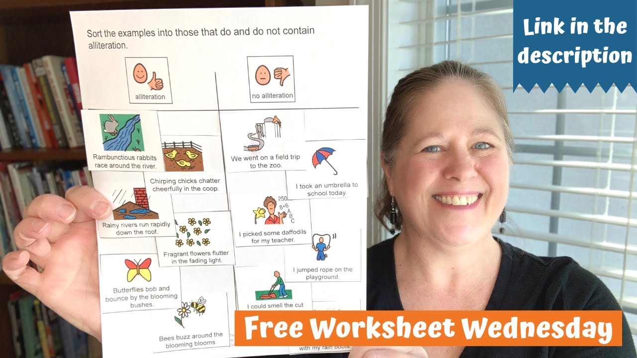 Free Worksheet Wednesday: Spring Alliteration - YouTube