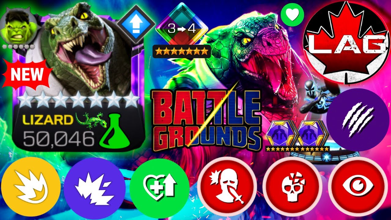 NEW 7⭐R4 Lizard #28!! Rank Up & Battlegrounds Gameplay Showcase ...